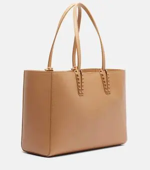 CHRISTIAN LOUBOUTIN Cabata Large Leather Tote Bag - Beige