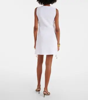 TOM FORD Open-knit Turtleneck Mini Dress