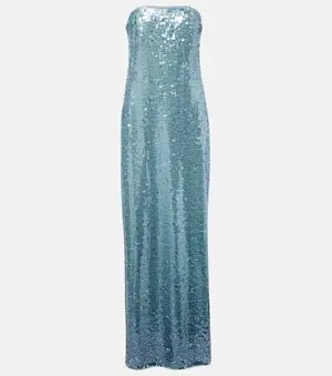 Simkhai Leilani Sequined Gown - Blue