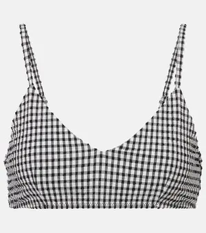 RÓHE Gingham Bralette - Black