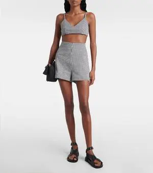 RÓHE Gingham Bralette - Black