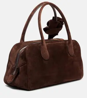 Magda Butrym Brigitte Small Suede Shoulder Bag - Brown