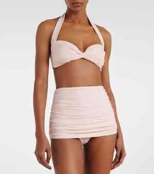 Norma Kamali Ruched Bikini Top