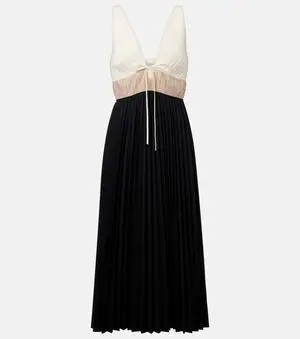 Simkhai Stephanie Pleated Midi Dress - Multicoloured