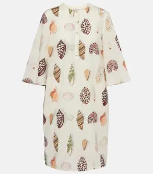 ERES Crème Printed Cotton And Silk Minidress - Multicoloured