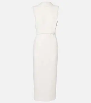 Roland Mouret Cady Midi Dress - White