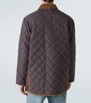 Valentino Garavani Polka-dot Quilted Jacket - Brown