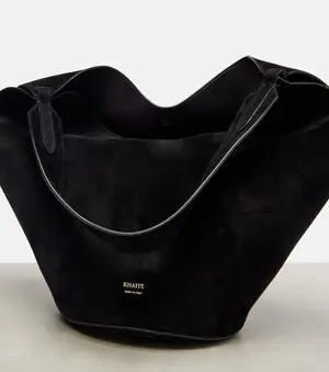 Khaite Suede Tote Bag - Black