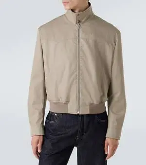 Alexander McQueen Logo Cotton Gabardine Jacket