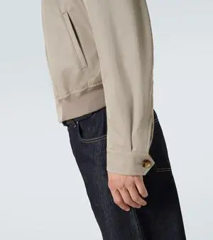 Alexander McQueen Logo Cotton Gabardine Jacket