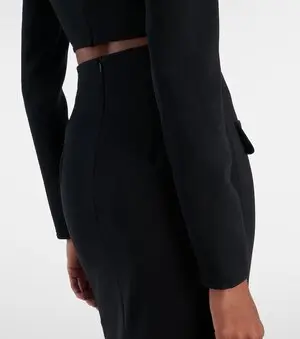 Costarellos Cropped Mockneck Top