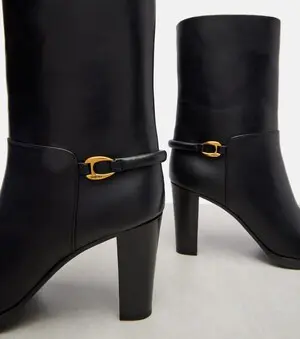 Saint Laurent Sulpice 80 Leather Ankle Boots