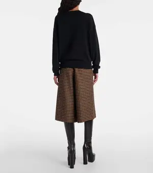Saint Laurent Cashmere Crewneck Sweater - Black