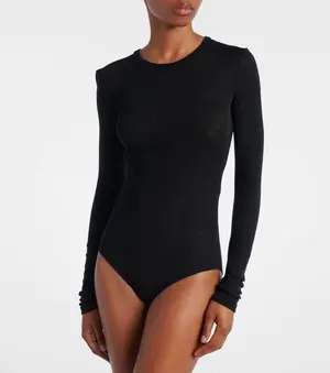 Saint Laurent Wool Jersey Bodysuit