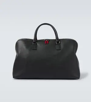 CHRISTIAN LOUBOUTIN Studded Leather Duffle Bag - Black