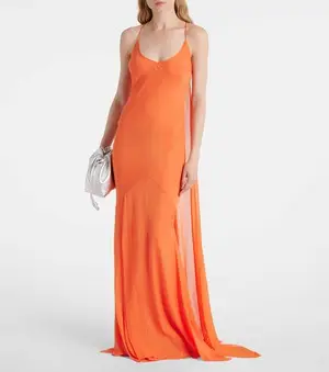 ALEXANDRA MIRO Gloria Silk Chiffon Gown