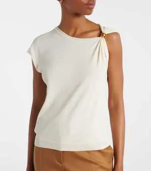 Altuzarra Asymmetrical Jersey Top