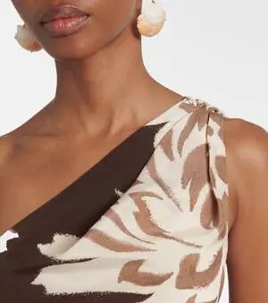 SIR. Floral Silk Satin Maxi Skirt