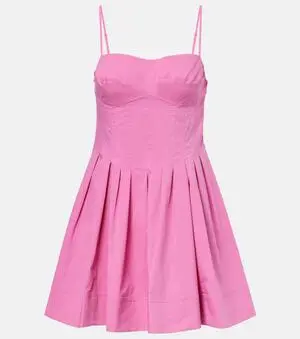 Simkhai Kitt Cotton-blend Minidress - Pink