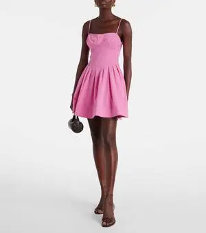 Simkhai Kitt Cotton-blend Minidress - Pink