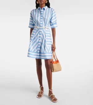 Rebecca Vallance Nilah Striped Cotton Minidress