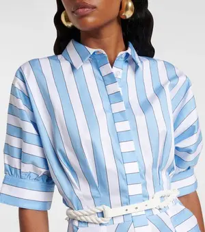 Rebecca Vallance Nilah Striped Cotton Minidress