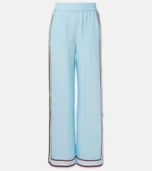 Simkhai Orissa Striped Straight Pants