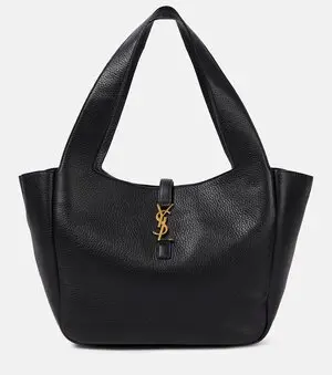 Saint Laurent Le 5 À 7 Leather Tote Bag - Black