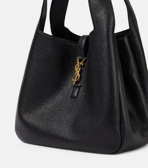 Saint Laurent Le 5 À 7 Bea Leather Tote Bag - Black