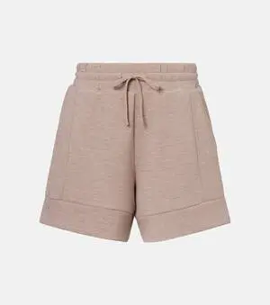 Varley Atrium High-rise Jersey Shorts - Beige