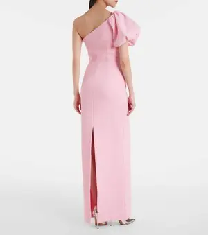 Rebecca Vallance Isabella Asymmetric Crêpe Gown