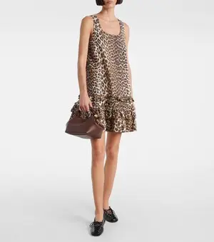 GANNI Small Tote Bag - Brown