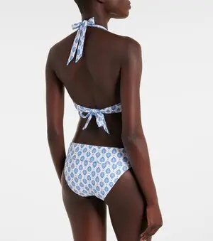 Heidi Klein La Croissette Printed Bikini Top