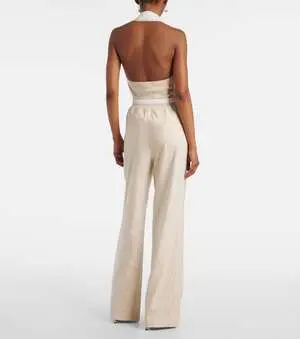 Simkhai Bristol Wide-leg Linen-blend Pants