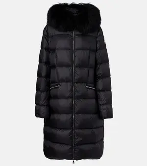 Moncler Boedic Shearling-trimmed Down Jacket