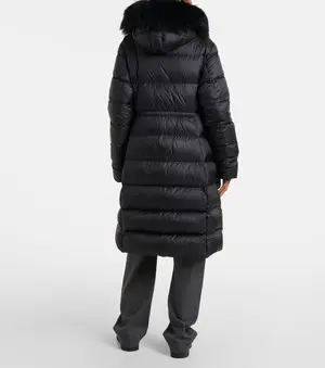 Moncler Boedic Shearling-trimmed Down Jacket
