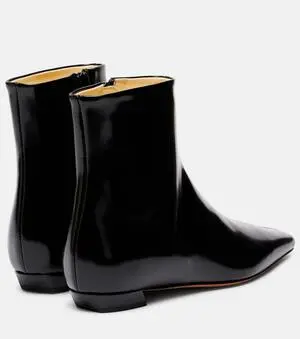 Proenza Schouler Patent Leather Ankle Boots - Black