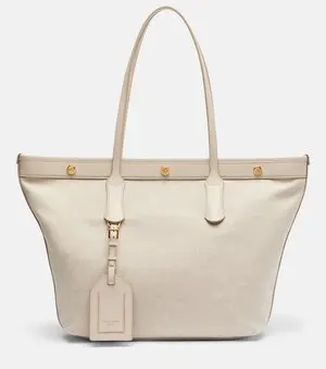 Dolce & Gabbana Canvas And Leather Tote Bag - Beige