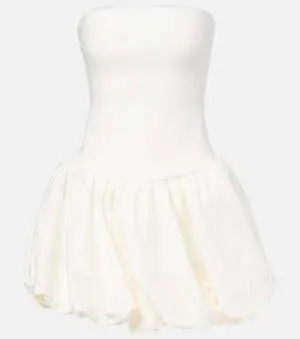 Simkhai Polllie" Strapless Mini Dress - Black
