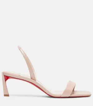 CHRISTIAN LOUBOUTIN O Condora 55 Leather Sandals - Beige