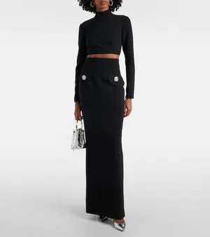 Costarellos Embellished Maxi Skirt