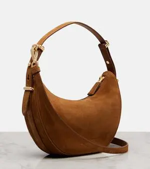 Prada Arqué Suede Shoulder Bag