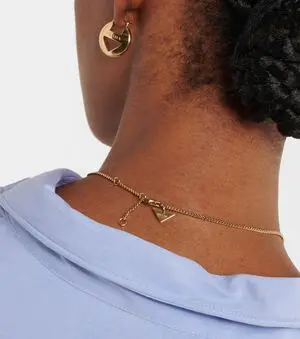 Prada Logo Chain Necklace