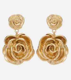 Magda Butrym Floral -plated Drop Earrings - Gold