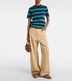 Miu Miu Suede Boat Shoes - Brown