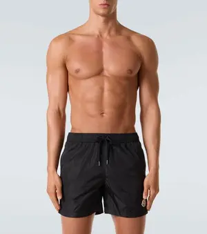 Moncler Logo Swim Trunks