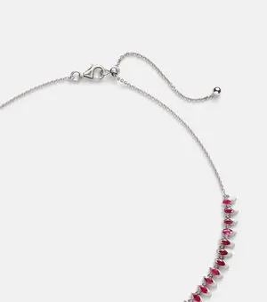KAMYEN 18kt White Choker With Rubies