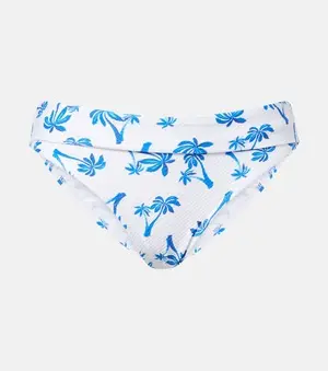Heidi Klein Palm Beach Printed Bikini Bottoms - White