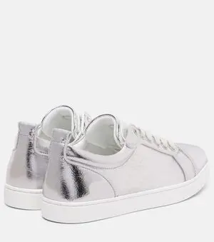 CHRISTIAN LOUBOUTIN Louise Orlato Metallic Leather Sneakers