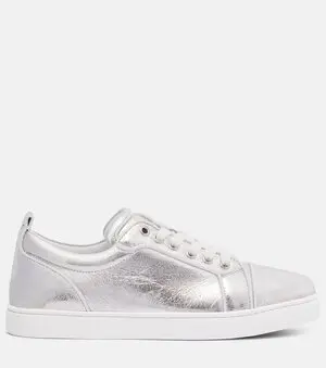 CHRISTIAN LOUBOUTIN Louise Orlato Metallic Leather Sneakers